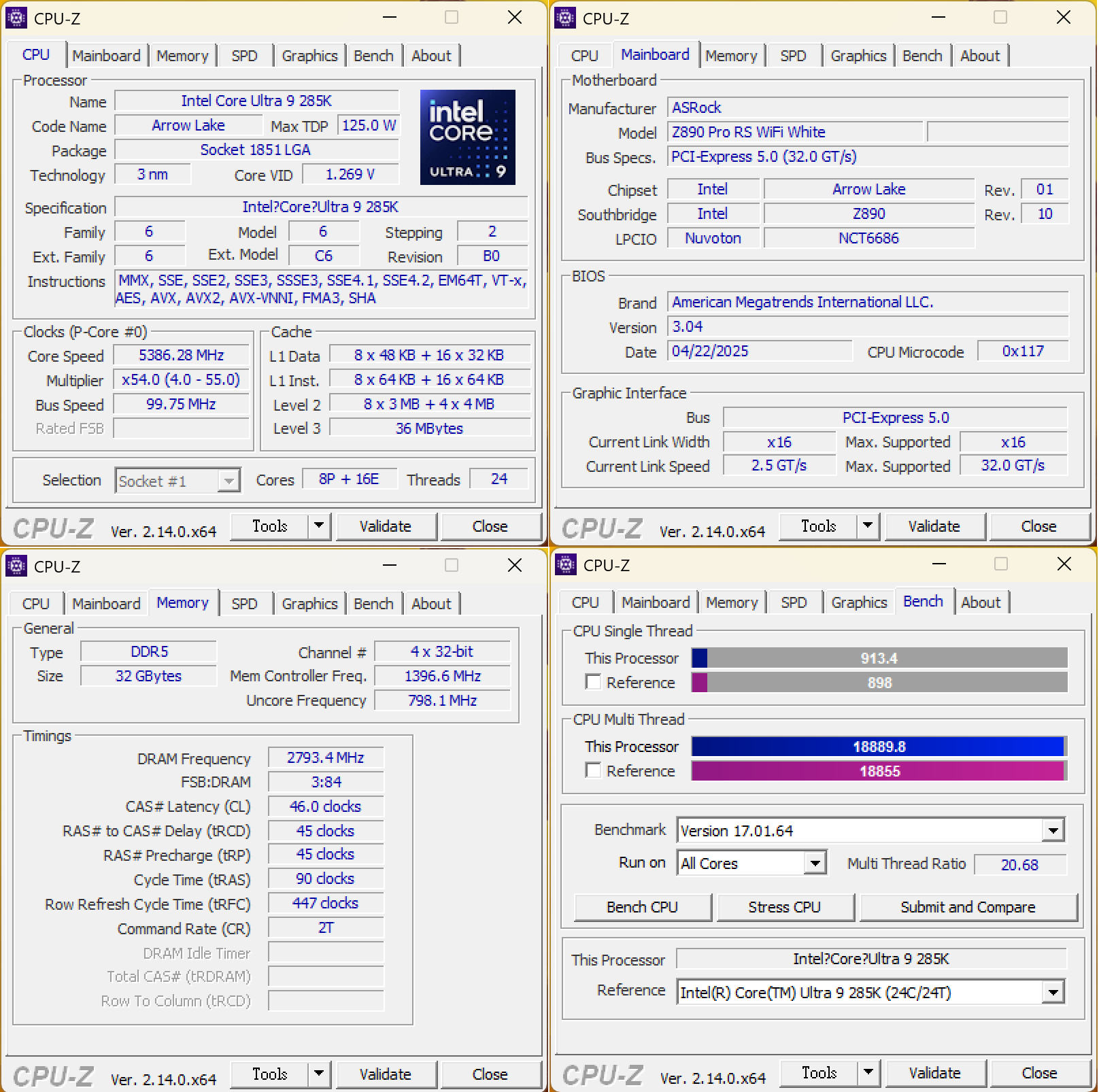 兩色自由配！ ASRock Z890 PRO RS WIFI / WIFI WHITE 主機板開箱 | 16+1+1+1+1 相供電 ...