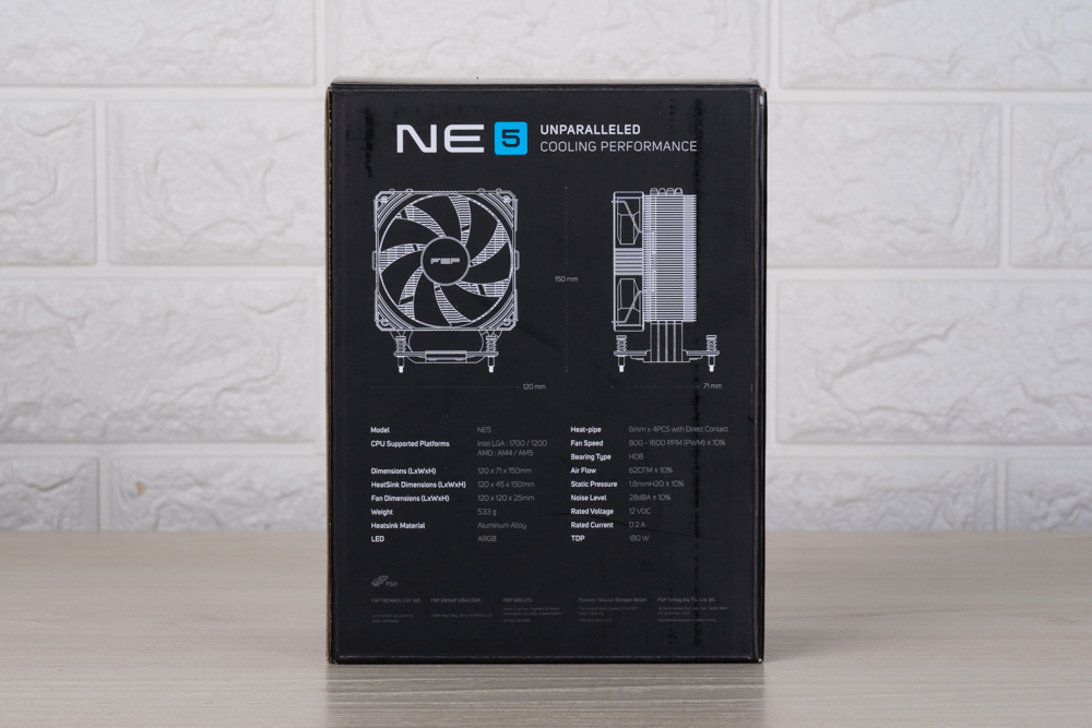 羽量級光害塔散！FSP 全漢 NE5 塔式散熱器開箱|單塔散熱器、ARGB 風扇-fsp ne5,單塔散熱器,塔散,全漢