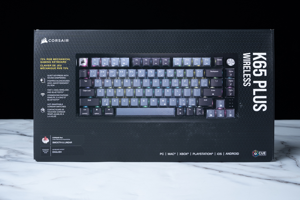 75% 機械鍵盤 CORSAIR K65 PLUS WIRELESS 開箱 / 帶熱插拔, 吸音棉, RGB 背光 | XFastest News